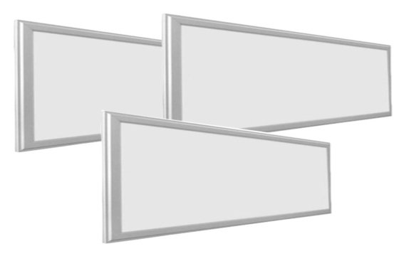 Ultra Thin 48W LED Recessed Ceiling Panel Lights 300mm x 1200 100-120LM/W