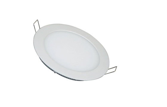 Ultra Slim 5500k / 6000K Round LED Panel Light 15 W For Meeting Room / Factory