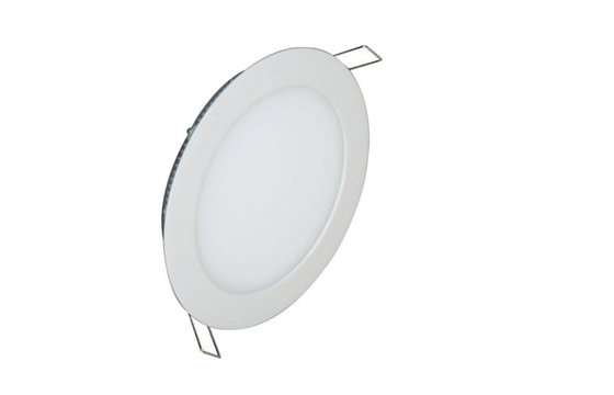 Ultra Slim 5500k / 6000K Round LED Panel Light 15 W For Meeting Room / Factory