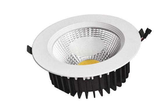 Die-Cast Aluminum 20W COB LED Downlight , Round LED Recessed Down Lights