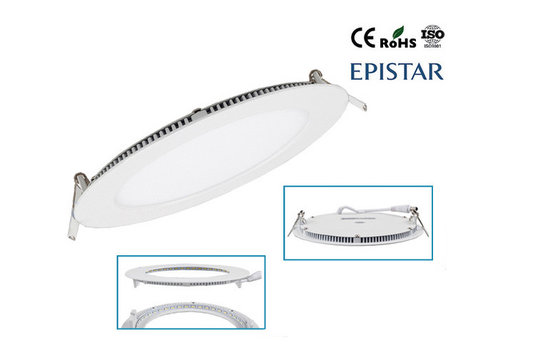 Engergy Saving Round Recessed Led Panel Light 6w / 12w / 18w For Interior Lighting