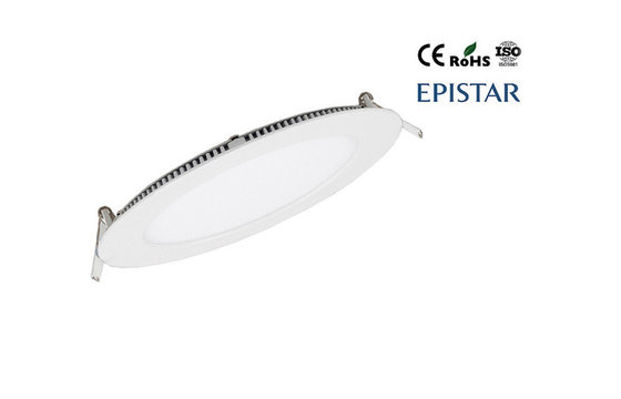 Engergy Saving Round Recessed Led Panel Light 6w / 12w / 18w For Interior Lighting