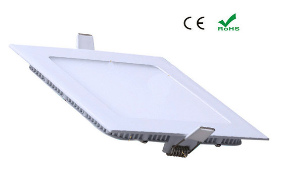 Ultr - Slim Aluminum 12w Square LED Panel Light With 85 - 265V 1000 Lumen