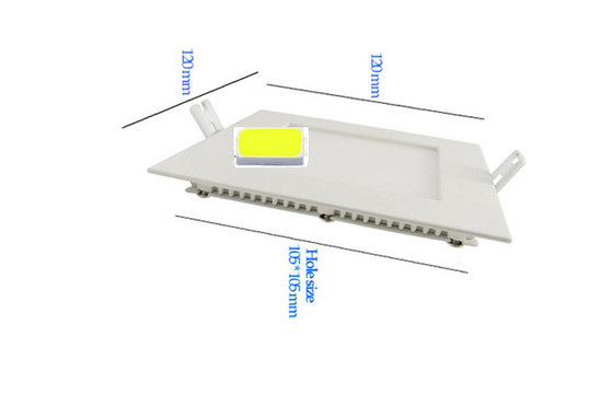 6W Square LED Panel Light For House Lighting 85V - 265V Ra80 , High Lumen Efficiency