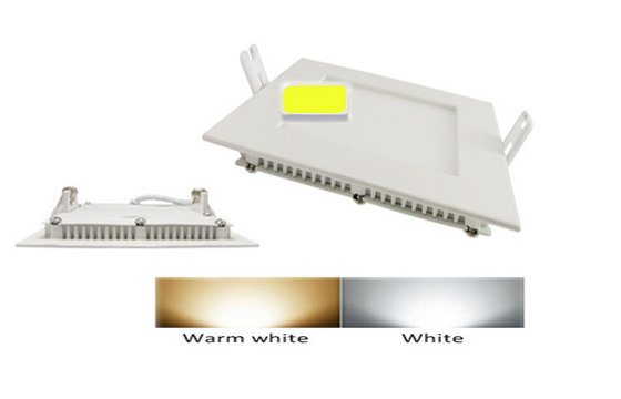 6W Square LED Panel Light For House Lighting 85V - 265V Ra80 , High Lumen Efficiency