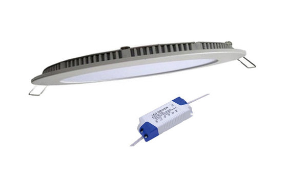 Super Bright Recessed Round LED Panel Lights 1500 Lumen For Residential Lighting