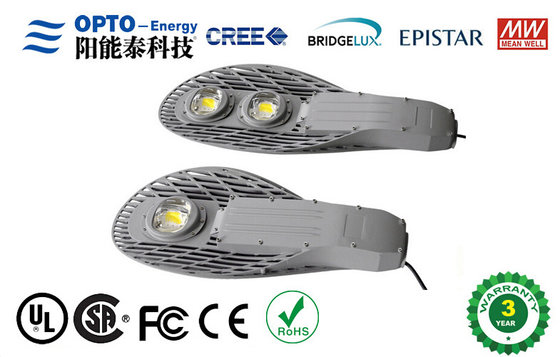 CRI 85 100W Outdoor Led Street Lights , LED Road light Epistar / BridgeLux Chip -40 to + 70 ℃