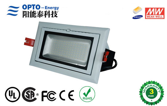Aircraft aluminum 48W Rotating SamSung Led Ceiling Light 5500K - 6000K for Display Case