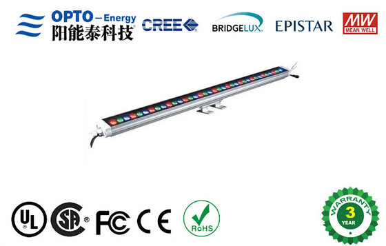 Energy saving DMX 30 W Linear Aluminum Led RGB Wall Washer Light Fixture Waterproof