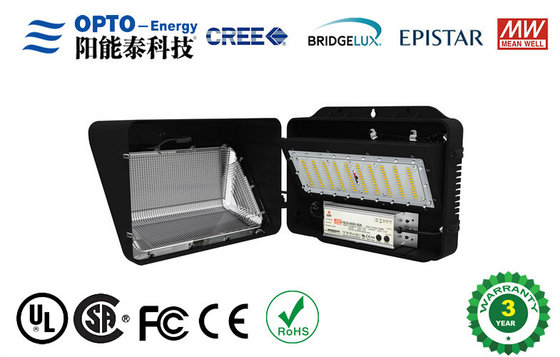 High lumen 40W Outdoor Led Wall Pack / Wall Mounted Flood Light 7000lm - 7200lm