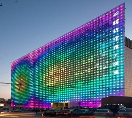 P15.625 Led Media Facade Ultra Thin 60Hz for Advertising with 1R1G1B