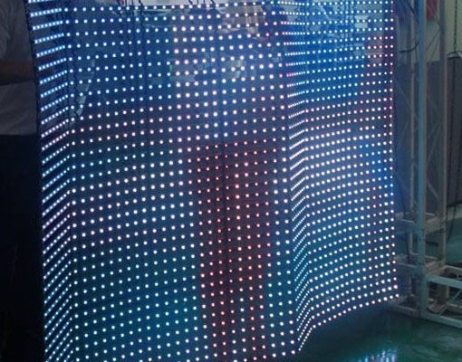 P31.25 Flexible Shake Proof Led Curtain Screen ,  Indoor Strip Curtain