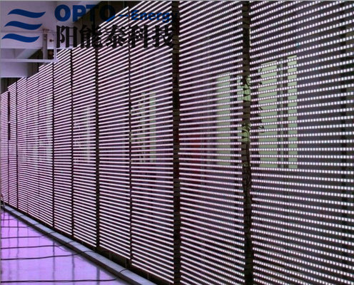 Flexible P 25 Outdoor Led Video Wall Media Facade Full Color 2R1G1B