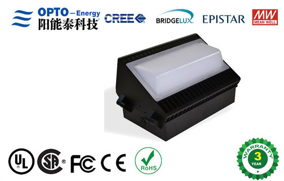Waterproof UL Listed Led Driver MeanWell 120W Wall Pack Led with Glass Refractor