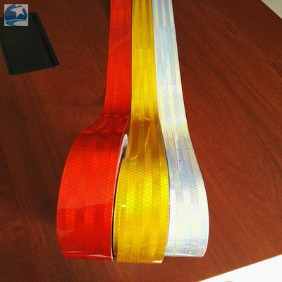 Warning Safety Reflective Tape For Vehicles High Vis Acrylic Or PC Material