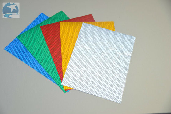 Glass Bead High Intensity Reflective Sheeting , Retro Reflective Vinyl Acrylic