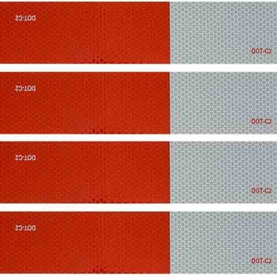 2" DOT Reflective Tape , Hi Vis Vehicle Exterior waterproof reflective tape for Trailer