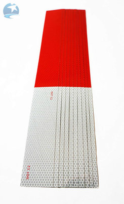 DOT-C2 Reflective Tape Red And White Ultra Bright Honeycomb Polygonal Reflective Strip