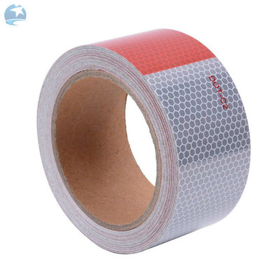 2" x30' DOT-C2 Reflective Conspicuity Tape 6"Red/6" White with Single Package