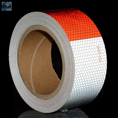 2" x30' DOT-C2 Reflective Conspicuity Tape 6"Red/6" White with Single Package