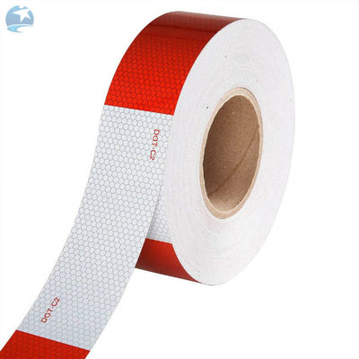 High Visibility DOT-C2 Conspicuity Tape 6" Red/6" White (2”x150’ Roll )