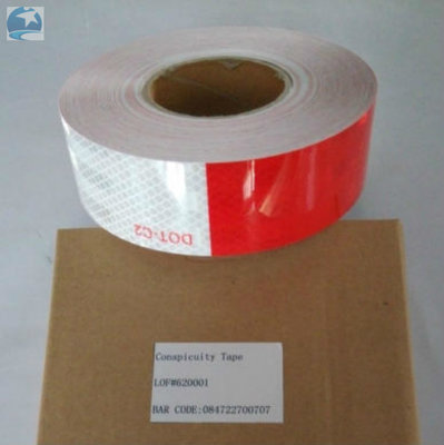 Prismatic Reflective Trailer Tape Conspicuity Red White emergency Vehicle DOT Approved