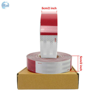 Prismatic Reflective Trailer Tape Conspicuity Red White emergency Vehicle DOT Approved