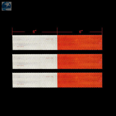 Prismatic Reflective Trailer Tape Conspicuity Red White emergency Vehicle DOT Approved