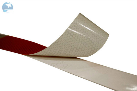 High Intensity DOT Reflective Tape , Red And White Reflective Tape For Trucks Trailers 6"