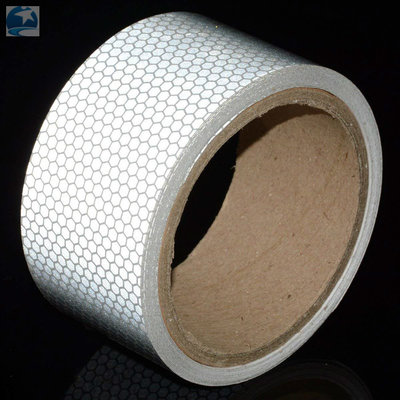 Truck Retro DOT Reflective Tape Self Adhesive High Intensity Solid White PET Material