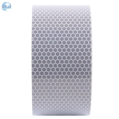 Truck Retro DOT Reflective Tape Self Adhesive High Intensity Solid White PET Material