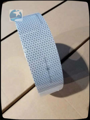 High Intensity SOLAS Reflective Tape , Retro Safety White Reflective Stickers For Life Jackets