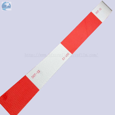 2" Reflective Conspicuity Tape Emergency Safety Trailer Truck  DOT C2 White Red