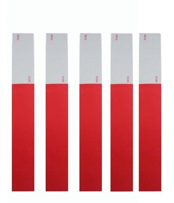 2 Inch Red And Silver Reflective Tape Honeycomb Pressure Sensitive Adhesive