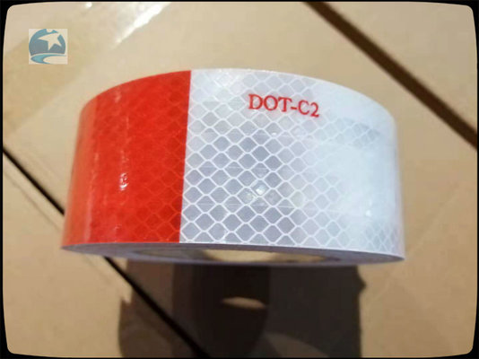 Trailer Reflective Conspicuity Tape , Prismatic 6 Inch Class 1 Reflective Tape