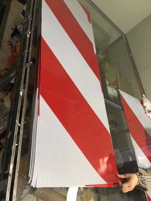 Red And White Reflective Safety Tape For Vehicles Trailers Equipments DIN 30710