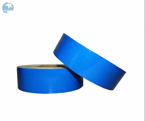 Blue High Intensity Reflective Sheeting For Traffic Signs , Blue Reflective Tape