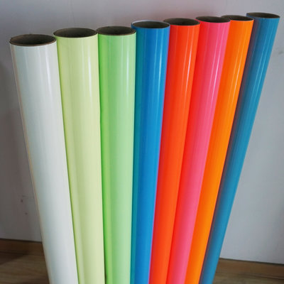 Pet Photoluminescent Vinyl Film , Self Adhesive Blue Photoluminescent Tape High Energy
