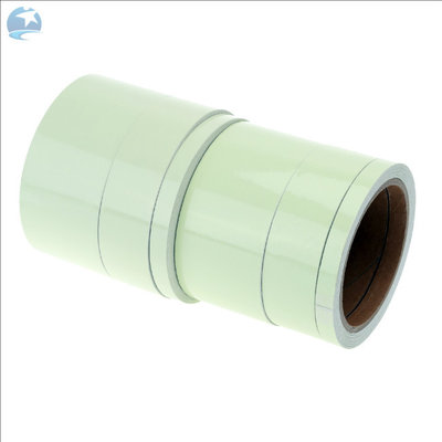 Floor Signs Photoluminescent Reflective Tape Egress Path Marking , Luminescent Vinyl Film
