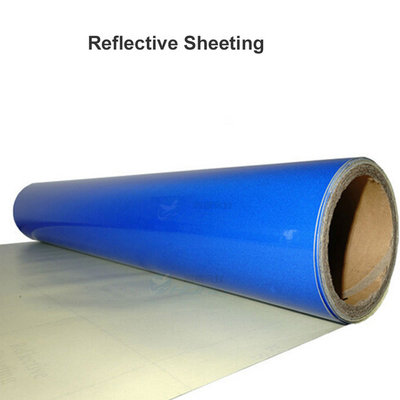 Adhesive Engineer Grade Reflective Sheeting , Printable Retro Reflective Vinyl PET
