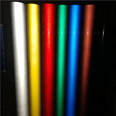 Outdoor Commercial Grade Reflective Sheeting , Temporary Reflective Road Signs Materials