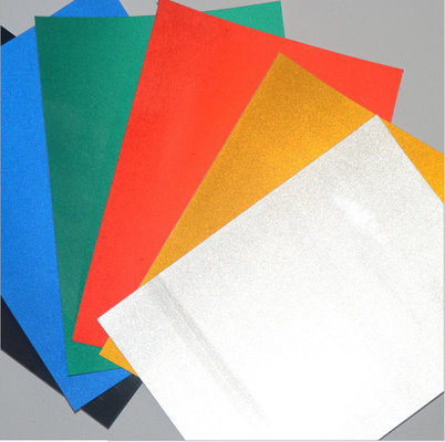Outdoor Commercial Grade Reflective Sheeting , Temporary Reflective Road Signs Materials
