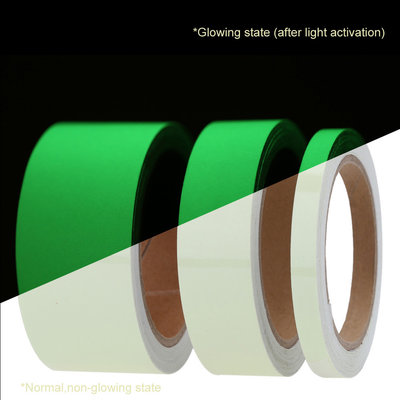 50mm Glow In The Dark Floor Marking Tape Photoluminescent Waterproof High Energy