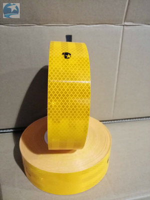 Semi Trailer ECE 104 Reflective Tape , Automotive Yellow Retro Reflective Tape