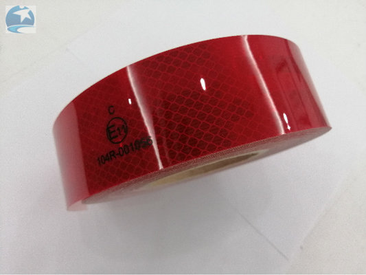 Red Ece104 Tape VCA Approvals Retroreflective Cars Vehicle Marking Aluminized