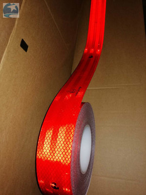 Ultra Bright Prism Red Conspicuity Tape Un Ece R 104 Self Adhesive Retro Reflective
