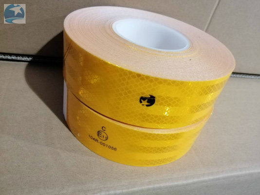 Auto Prismatic Reflective Tape ECE104  Solid Yellow Curtain Grade 50mm x 45.7m