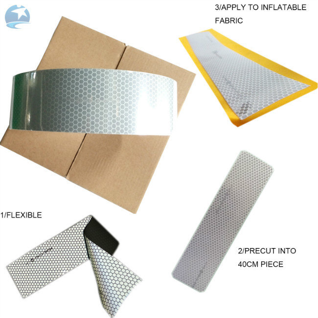 Life Jacket Sew On Reflective Tape Marine High Visibility Nightime White Color  3m 3150a Like