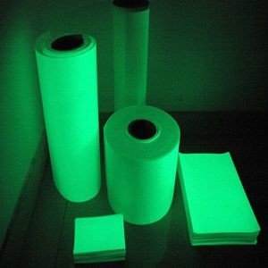 Luminescence Glow In The Dark Adhesive Sheets Digital Printing 6 - 8 Hours Green Color