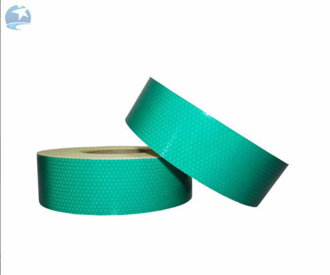Green High Intensity Reflective Tape 0.35mm Thickness Traffic Control Equipments Support